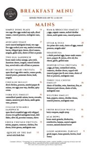 Breakfast Menu – Alaina's Café